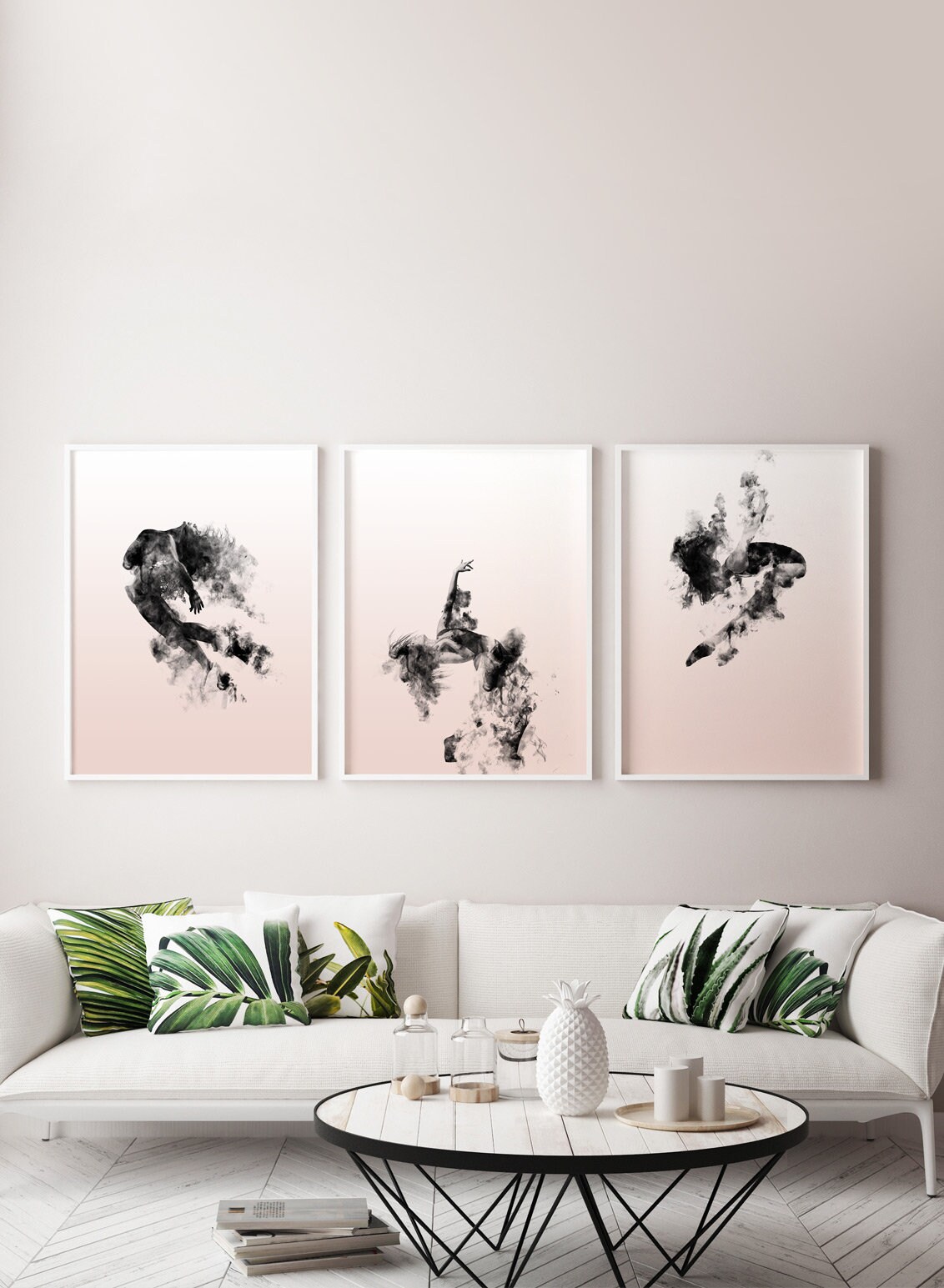 Cloud Dancer 3 Art Print Fashion Art Print Pink Clouds Art - Etsy