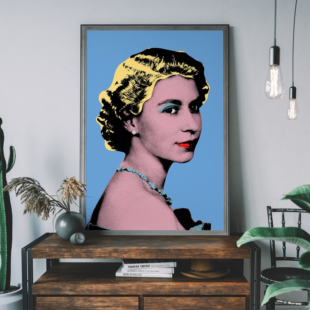 Queen Elizabeth Platinum Jubilee Art – Queen Pop Art Print, British ...