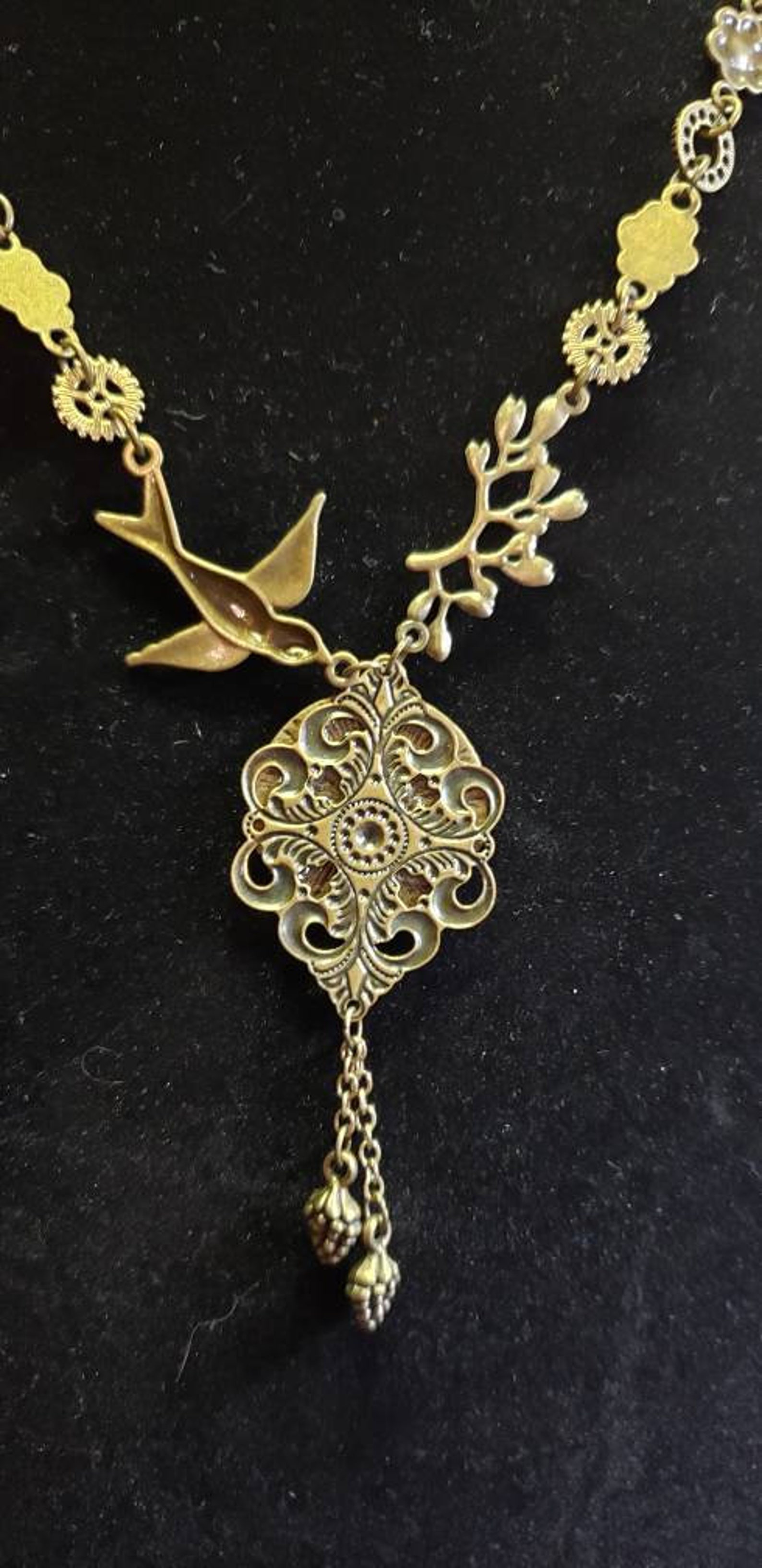 Cuckoo Clock Inspired Necklace - Etsy