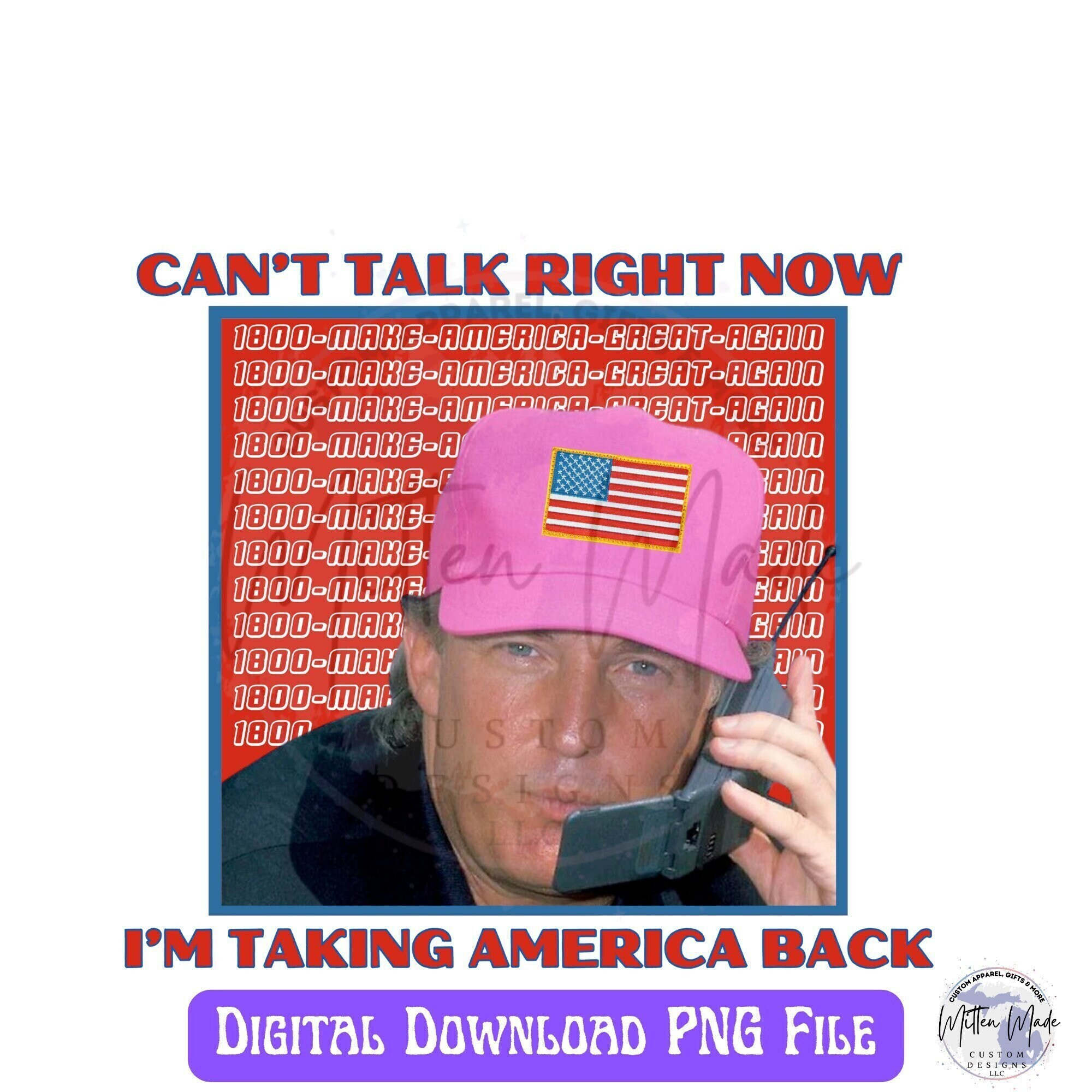 Taking Back America Trump PNG Trump Pink Hat MAGA Trump 2024 - Etsy