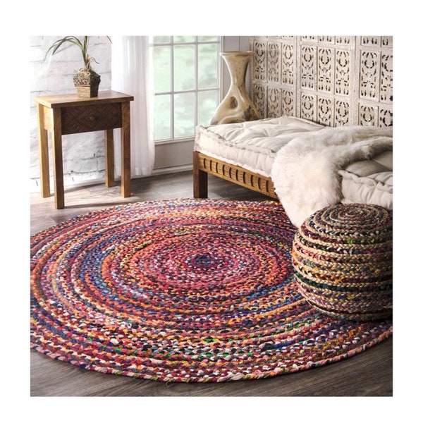Colorful Braided Rug - Etsy