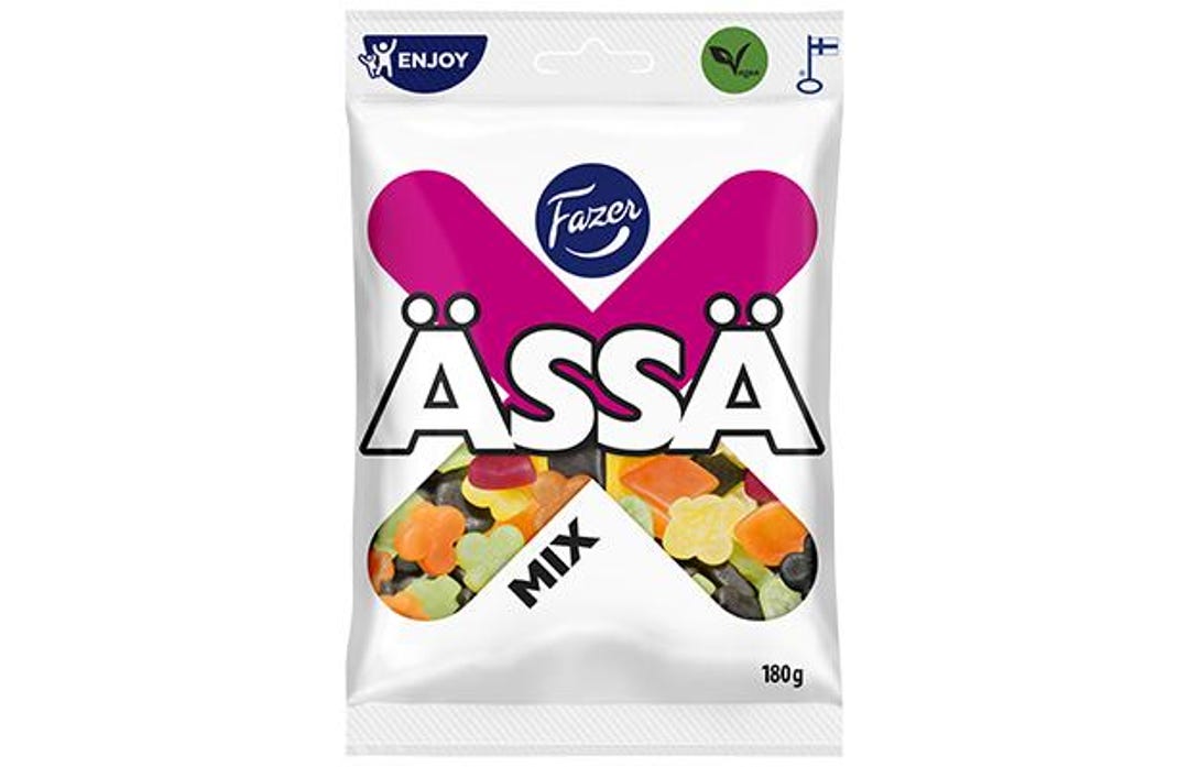 180g Ässä Mix Candy Bag FAZER Finland *vegan - Etsy