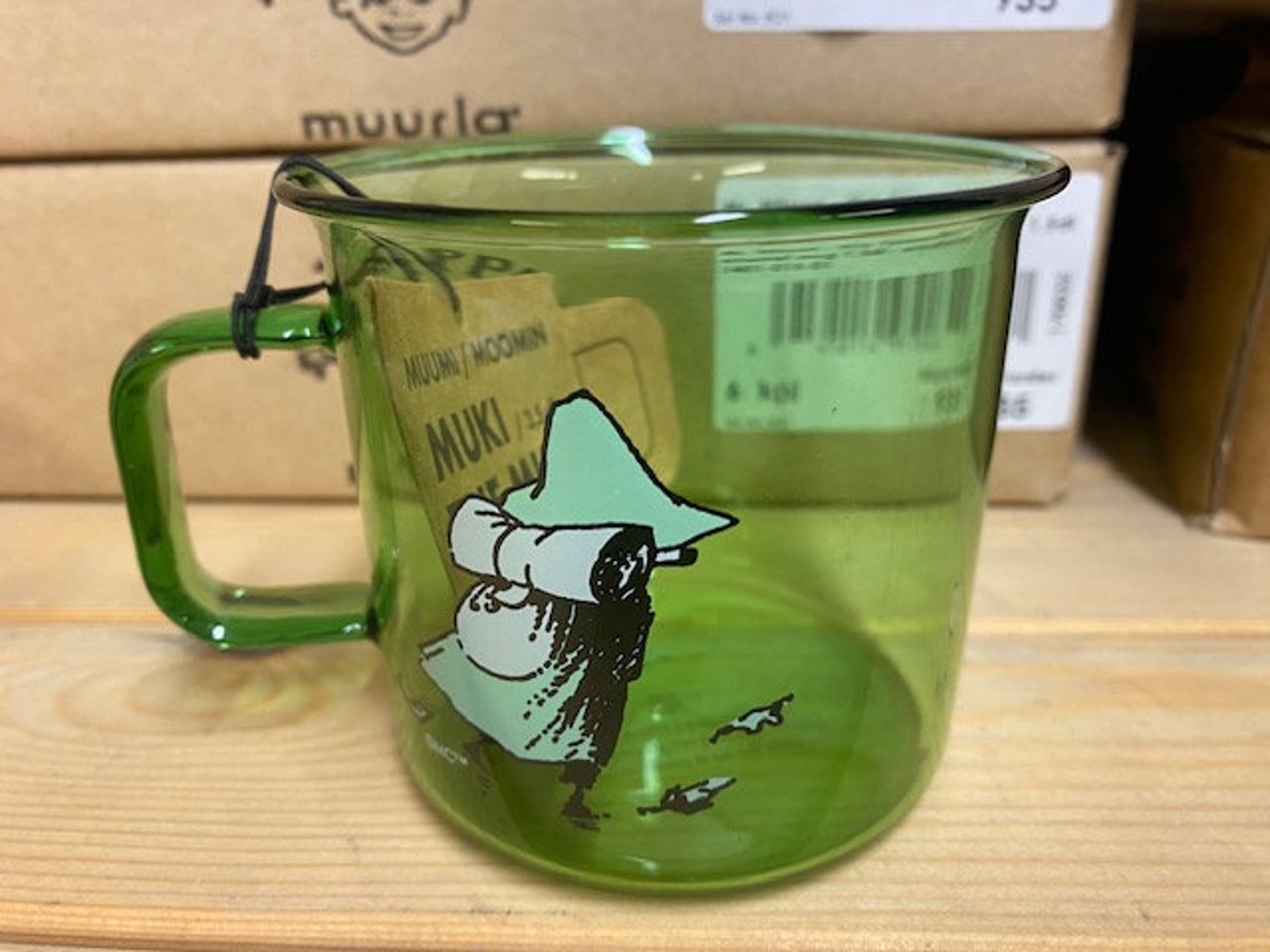 3,5dl Snufkin Moomin Glass Mug Moomin - Etsy