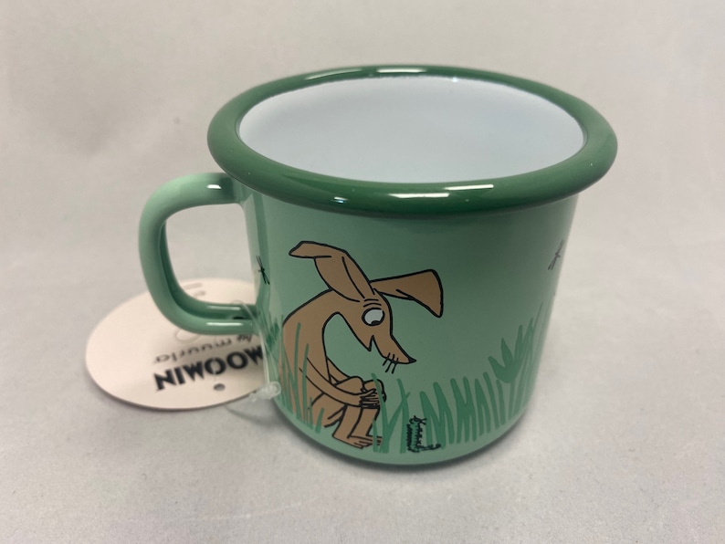 2.5dl Boys Green Moomin Enamel Mug Muurla - Etsy