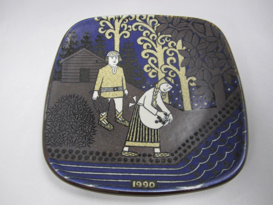 Vuosilautanen 1990 Arabia Finland KALEVALA Series Collectible One Wall ...