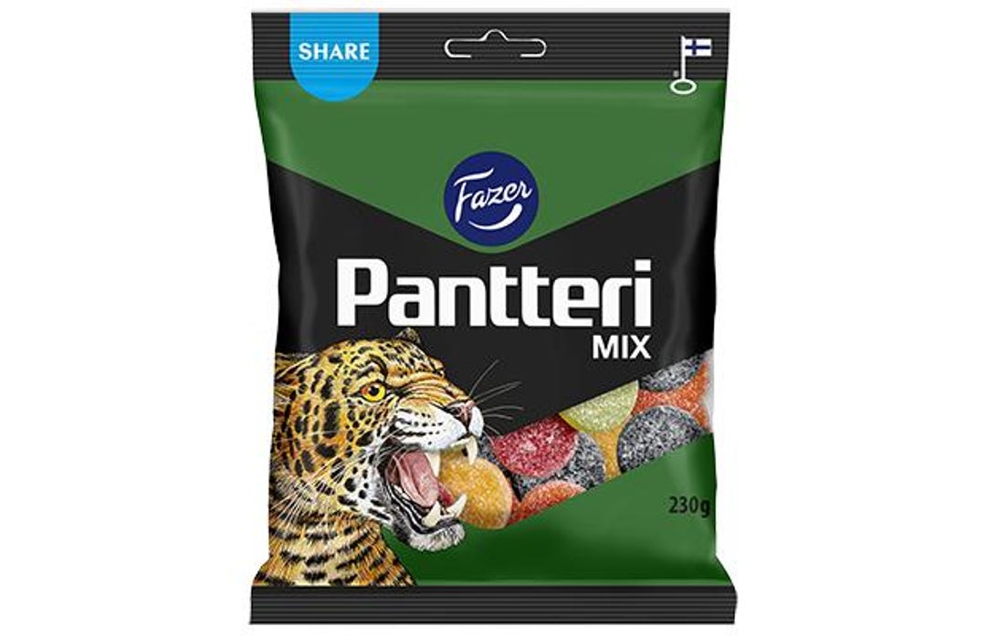 230g Pantteri Mix Candy Bag FAZER Finland - Etsy