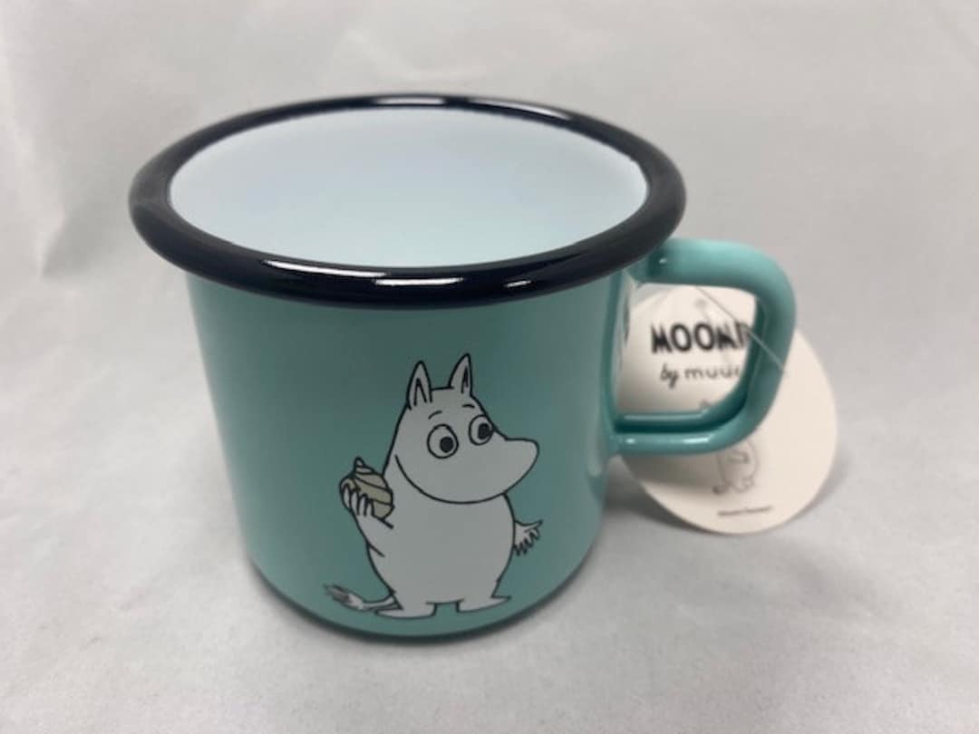 Moomin Enamel Mug 3.7dl Moomintroll Retro Muurla - Etsy