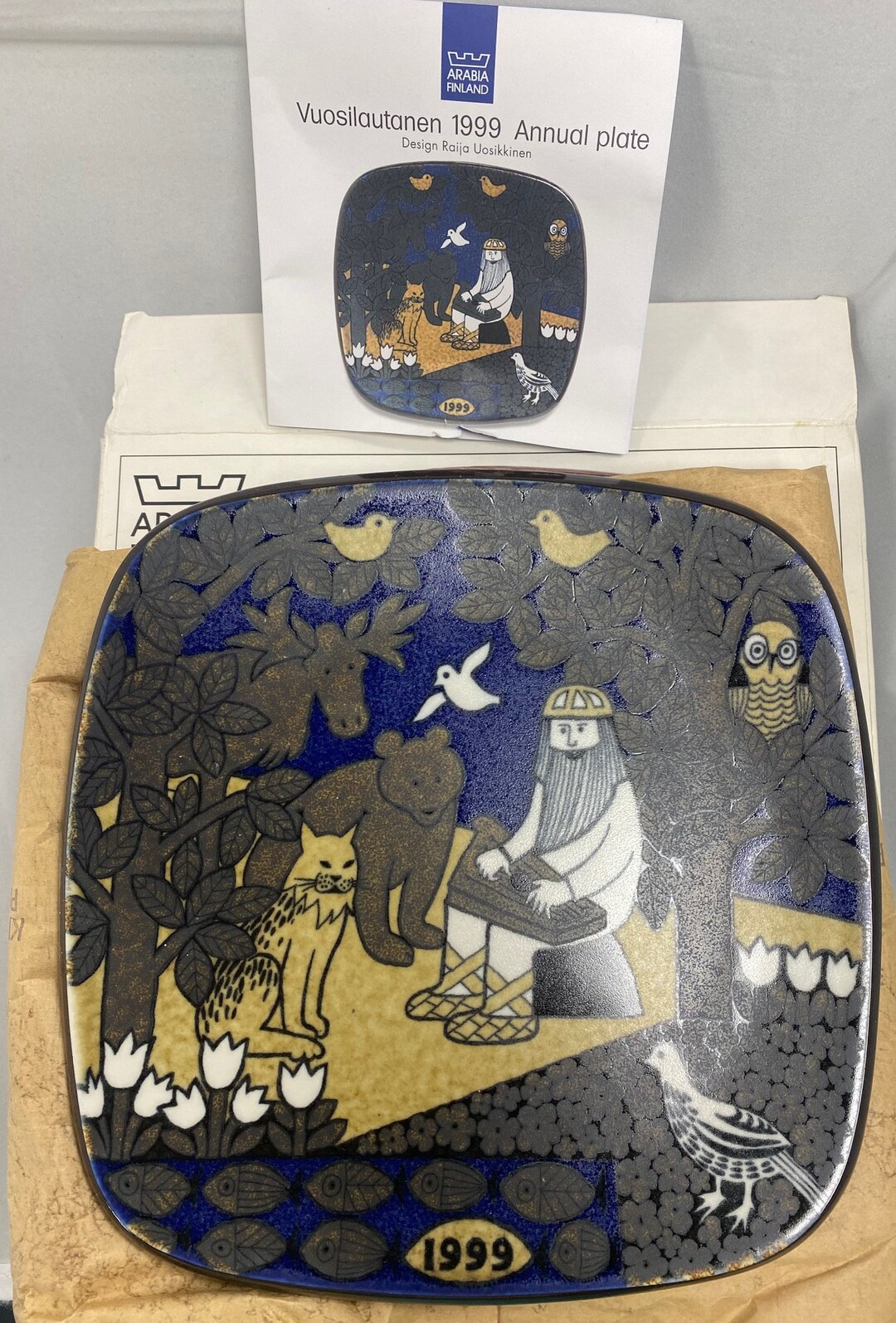 Vuosilautanen 1999 With Box Arabia Finland KALEVALA Series Collectible ...