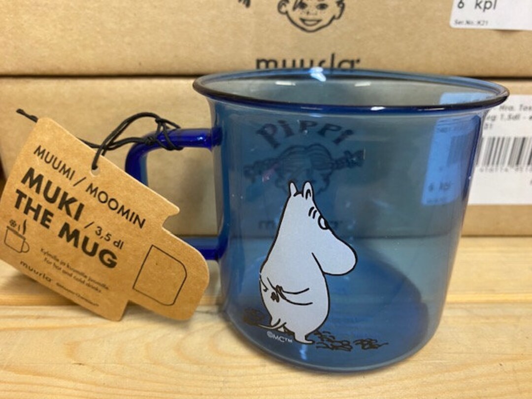 3,5dl Moomintroll Moomin Glass Mug Moomin - Etsy