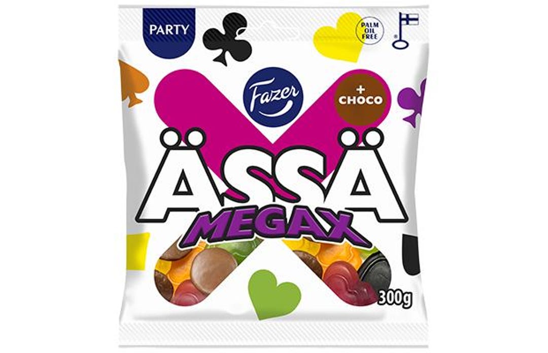 300g Ässä Megax +choco Candy Bag FAZER Finland *palm Oil Free - Etsy