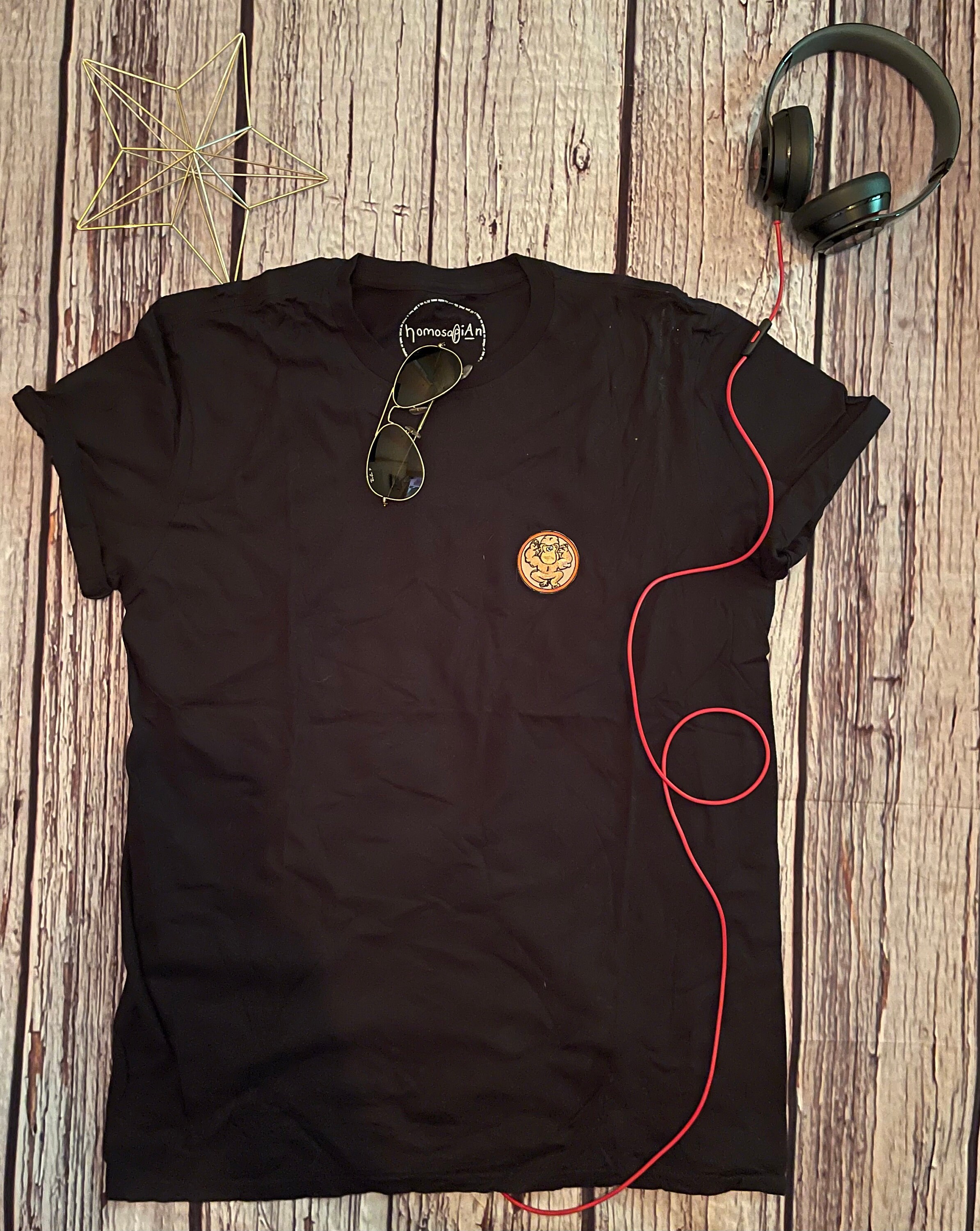 HomosapiAn logo original ape tee in white/graphite/black unisex - Etsy ...