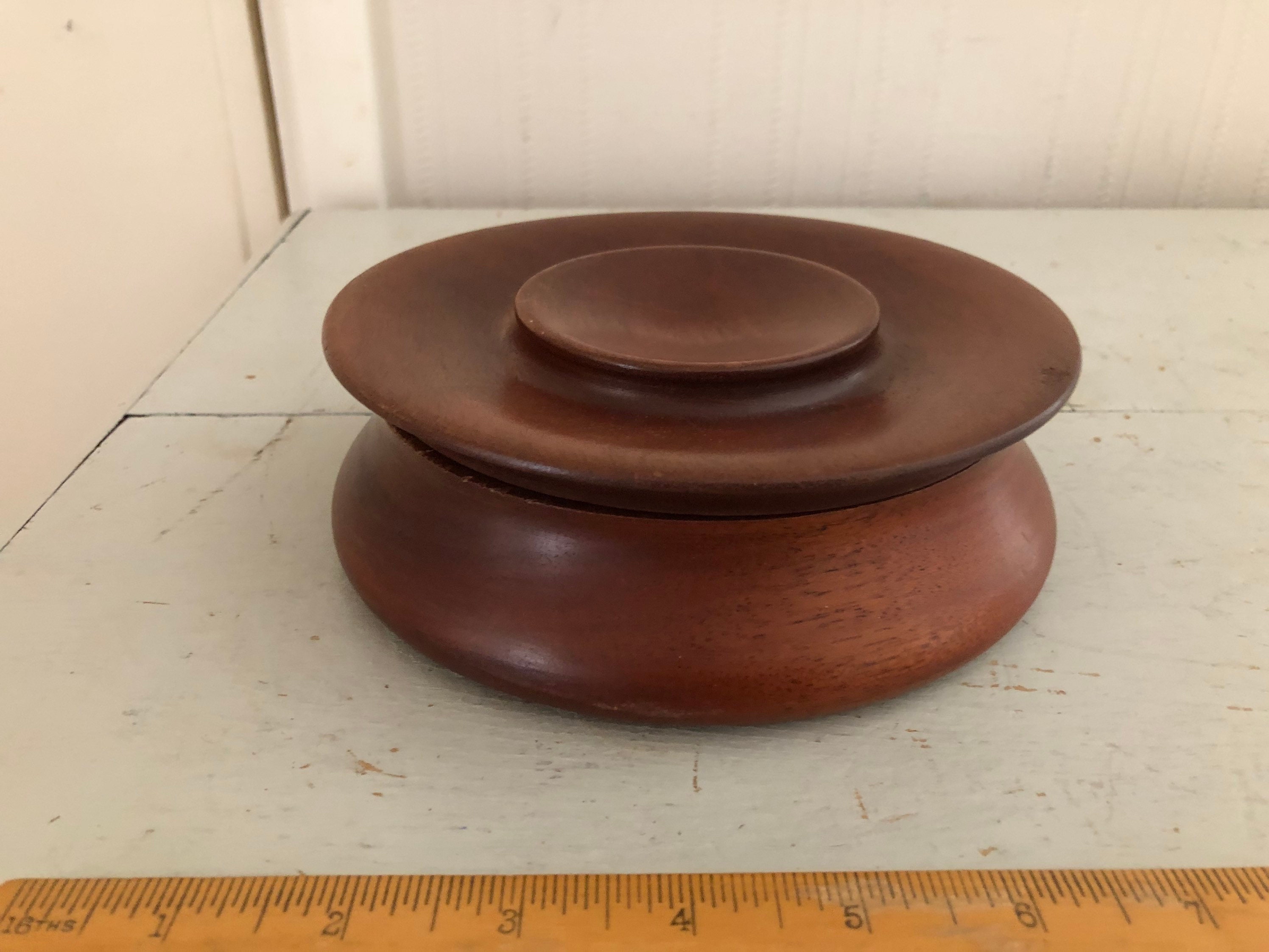 Vintage Treen Turned Wood Treen Vessel - Etsy