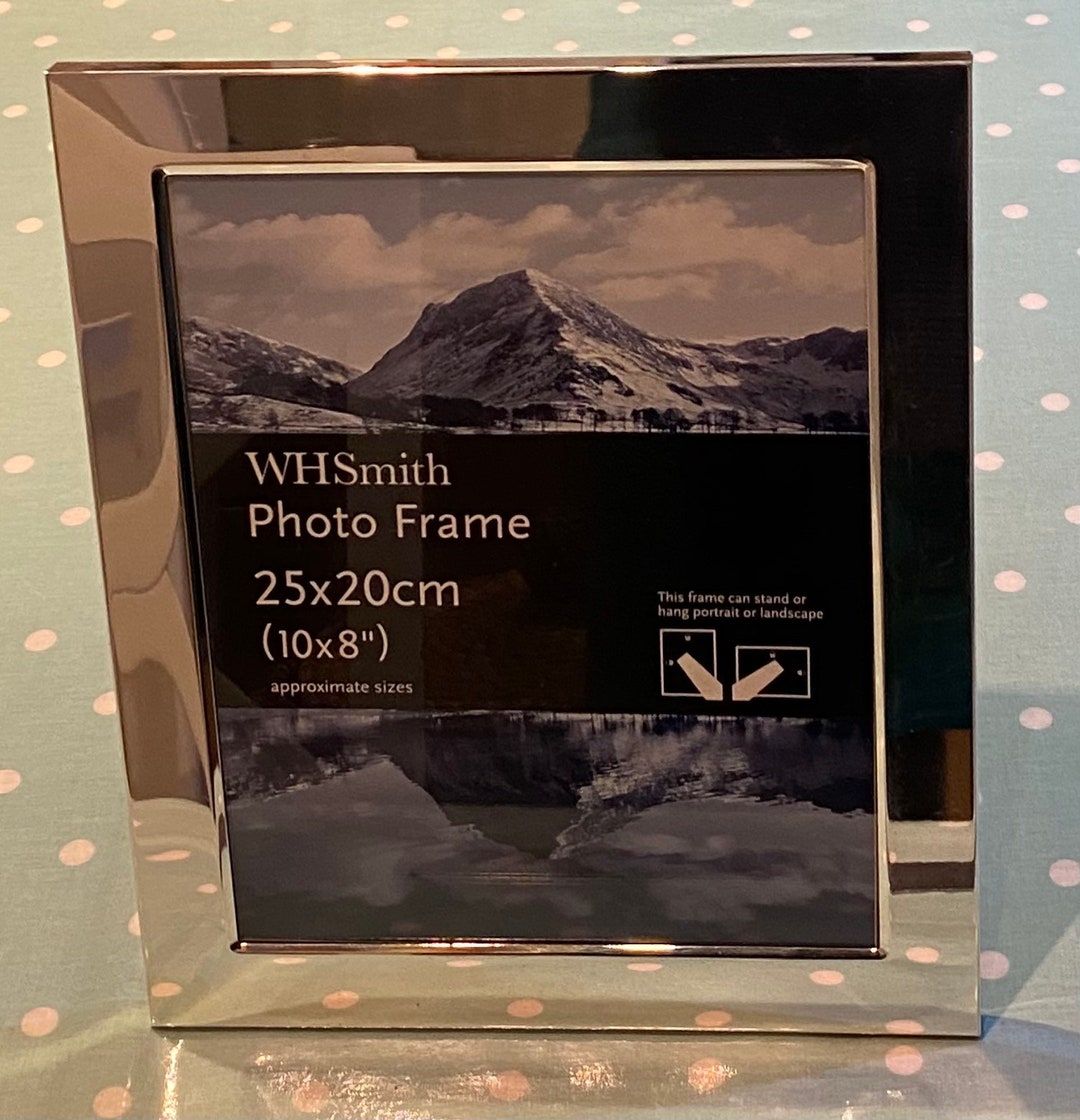 Whsmith Vintage Retro 10 X 8 Inch Silver Frame, Made in China - Etsy UK