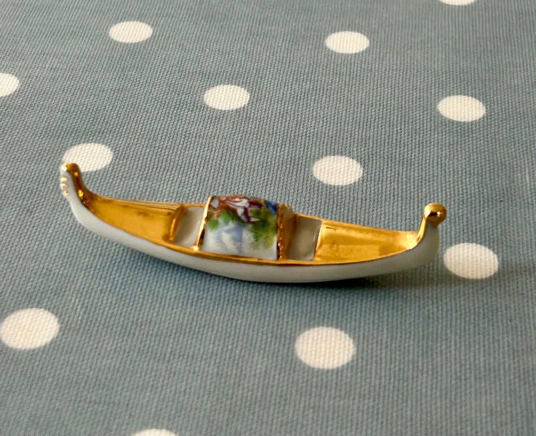 Vintage Miniature Gondola , Limoges, France - Etsy