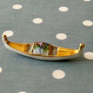 Vintage Miniature Gondola , Limoges, France - Etsy
