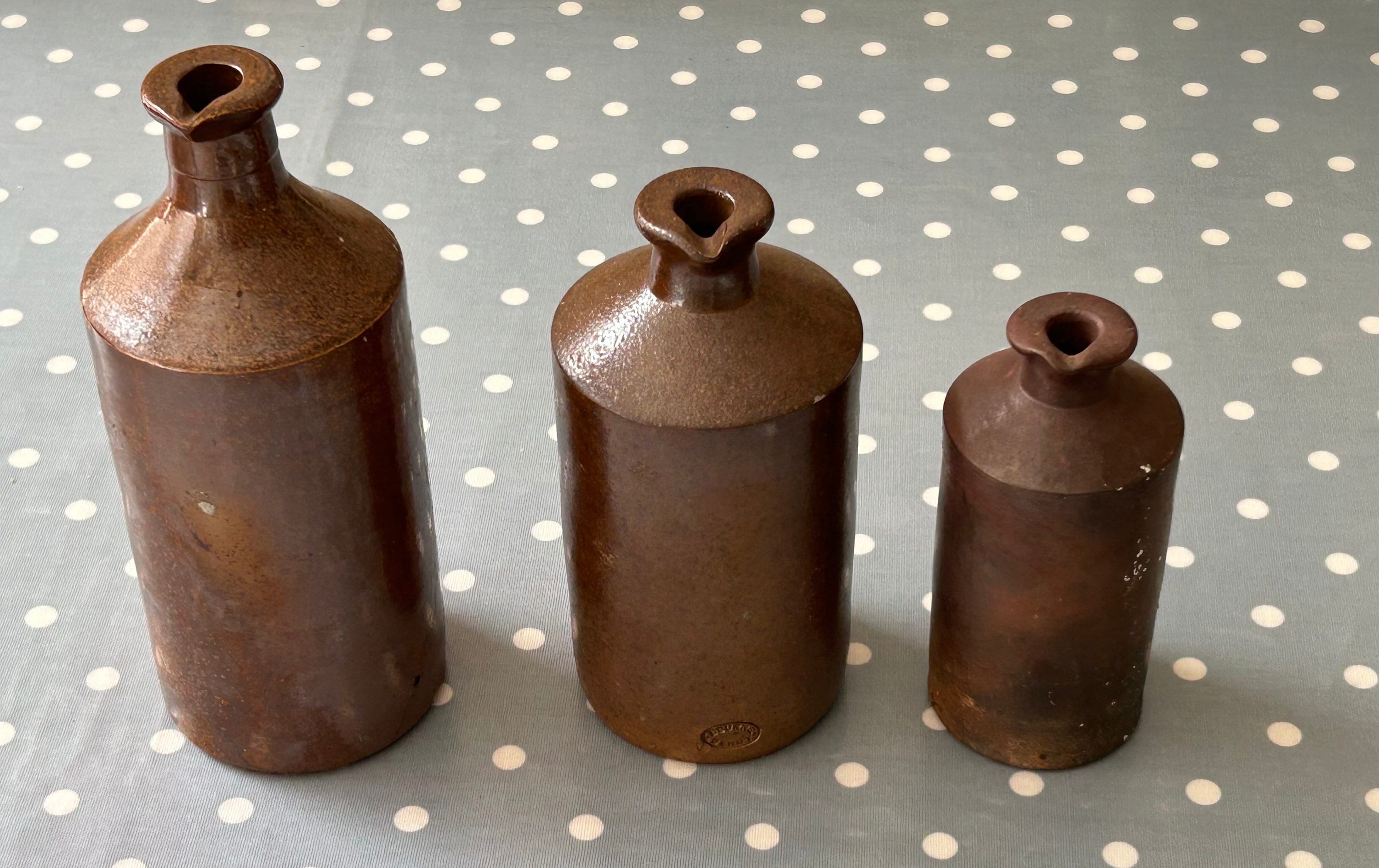 A Trio of Rare Stoneware Ink Bottles by Lovatt & Lovatt and - Etsy