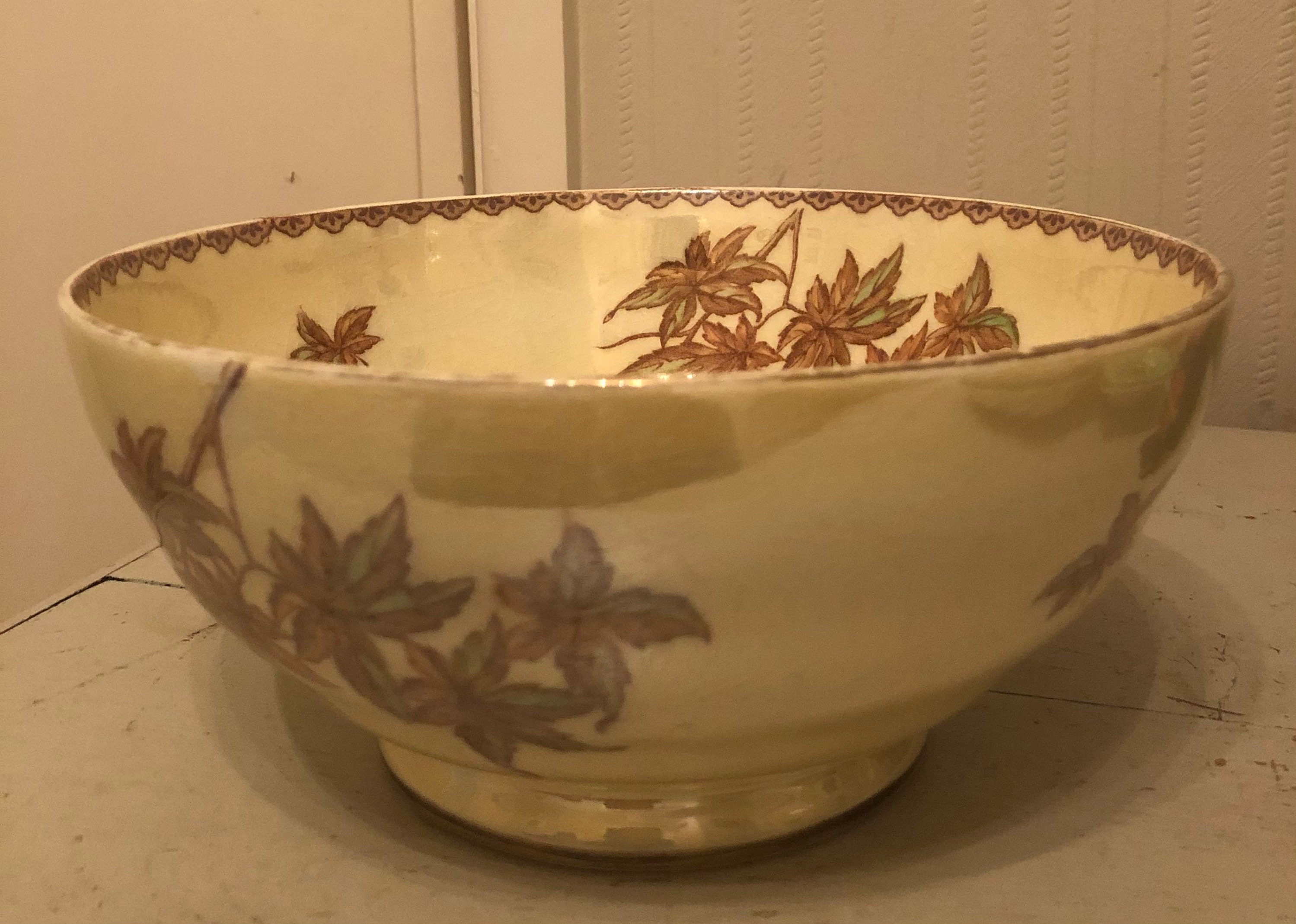 Vintage Maling Lustre Ware Golden Spray Bowl | Etsy