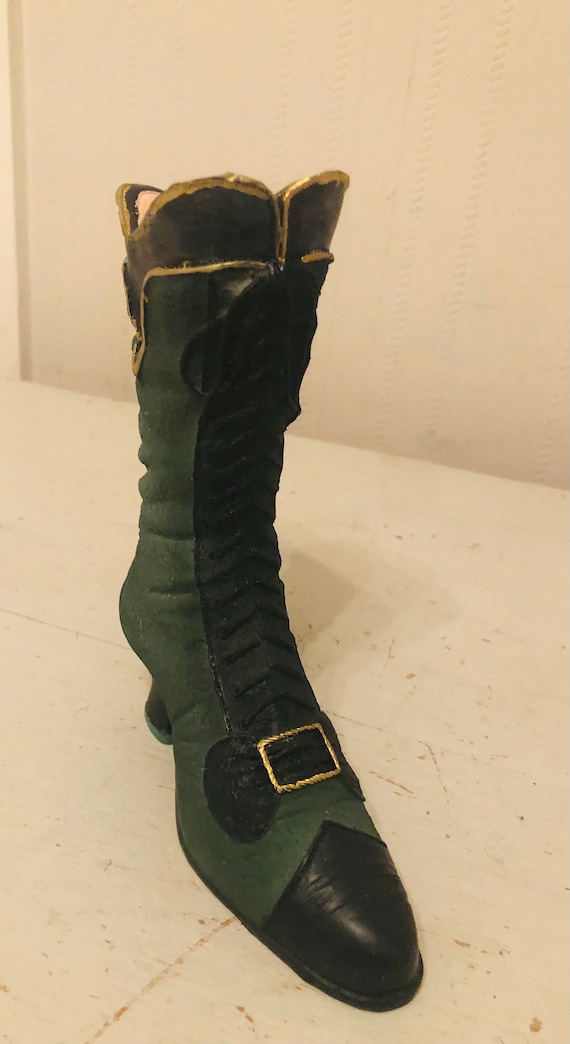 Boots Of Distinction Victorian Style Resin Boot Figure by | Etsy