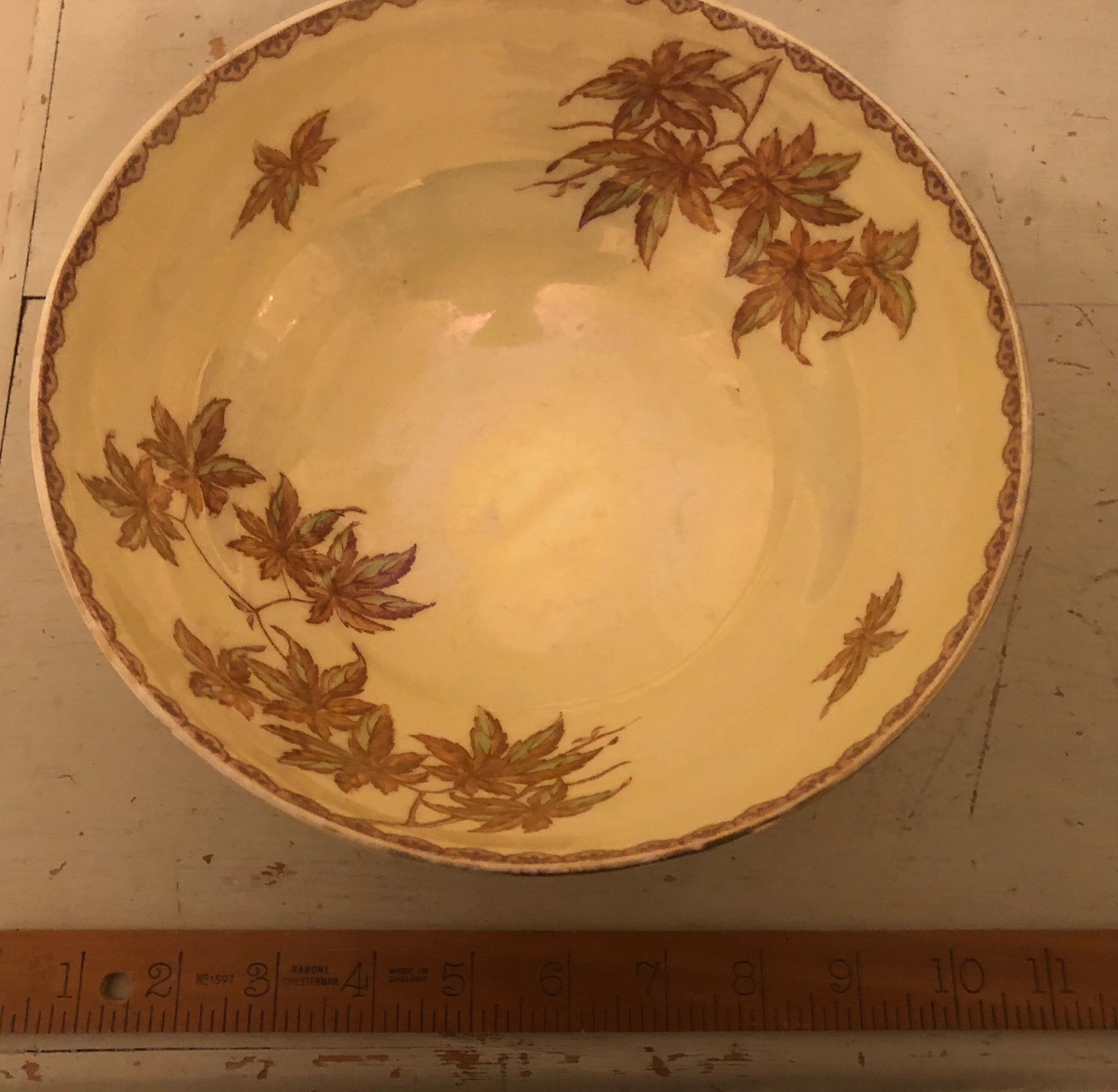 Vintage Maling Lustre Ware Golden Spray Bowl | Etsy