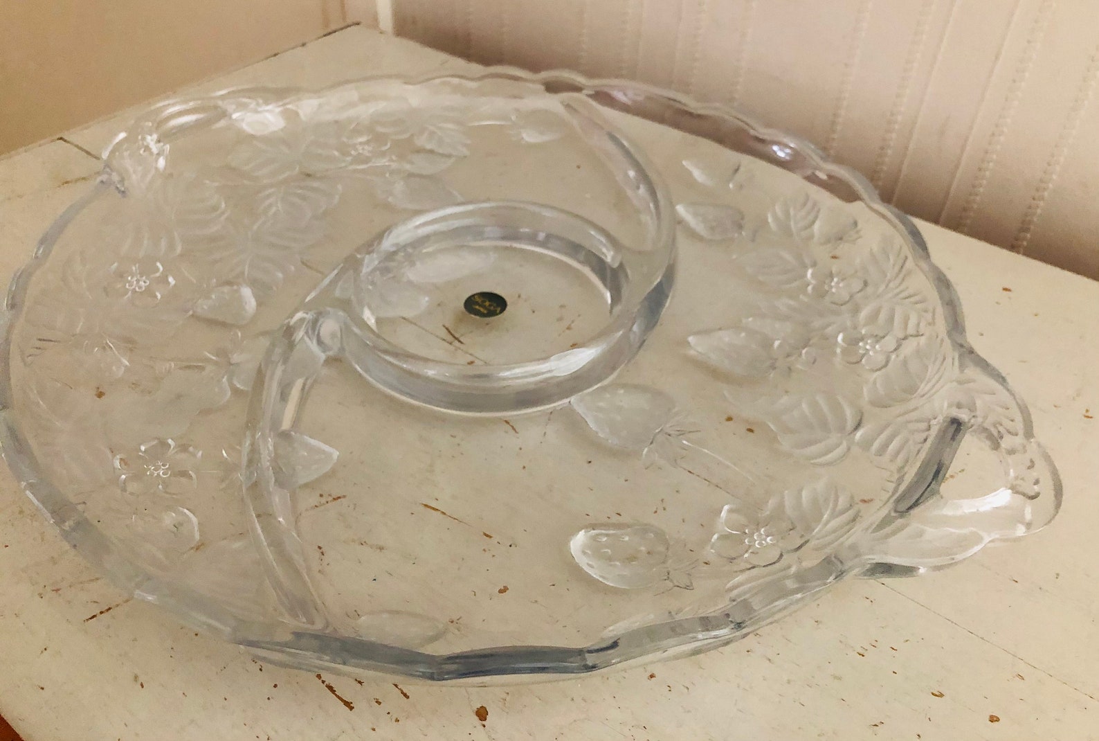Vintage Soga Japanese Glass Serving Platter - Etsy