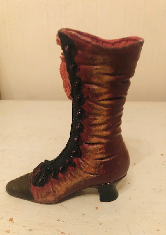 Boots Of Distinction Victorian Style Resin Boot Figure by | Etsy