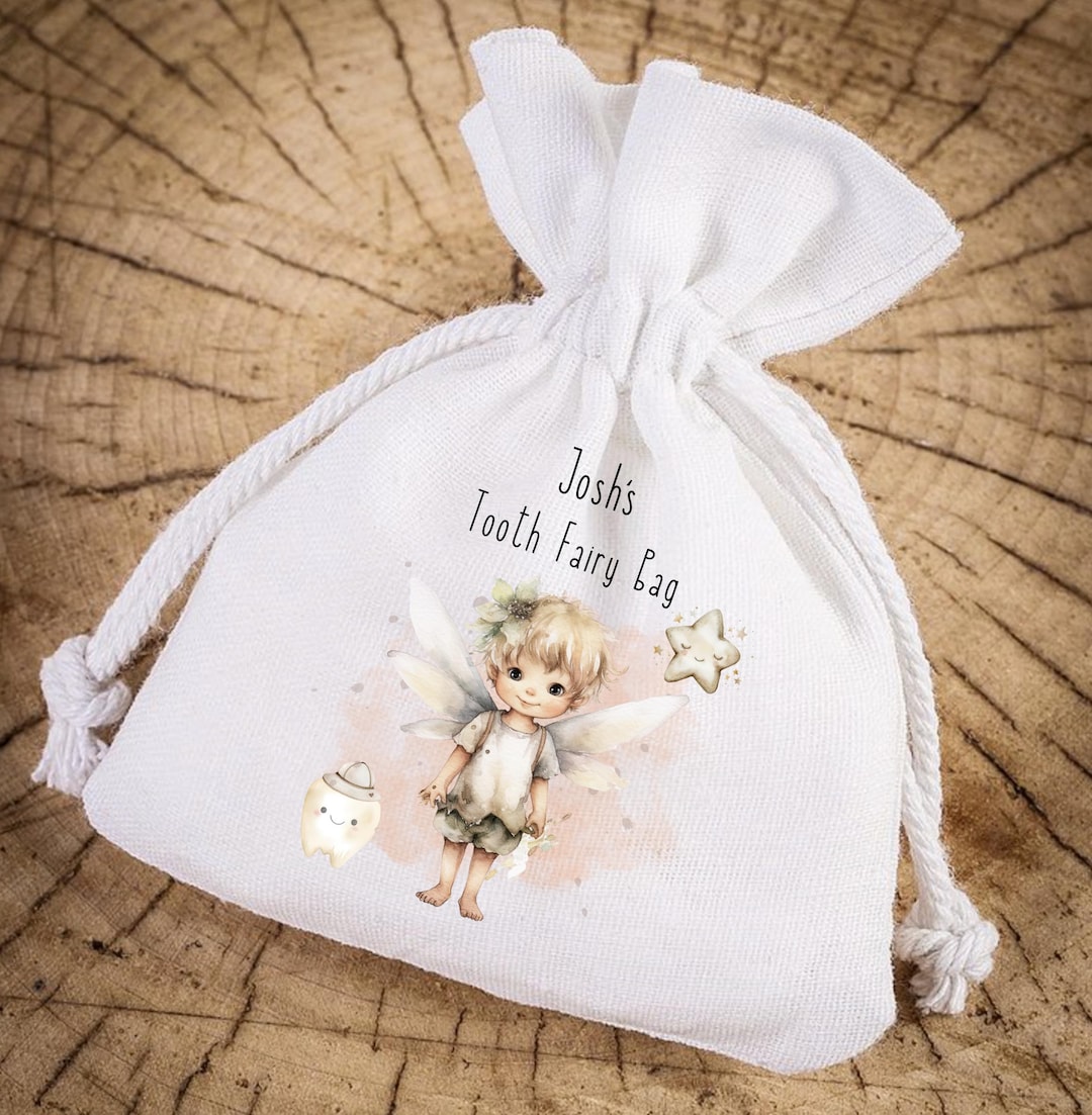 Tooth Fairy Bag, Personalised Tooth Fairy, Keepsake, First Tooth, Tooth ...