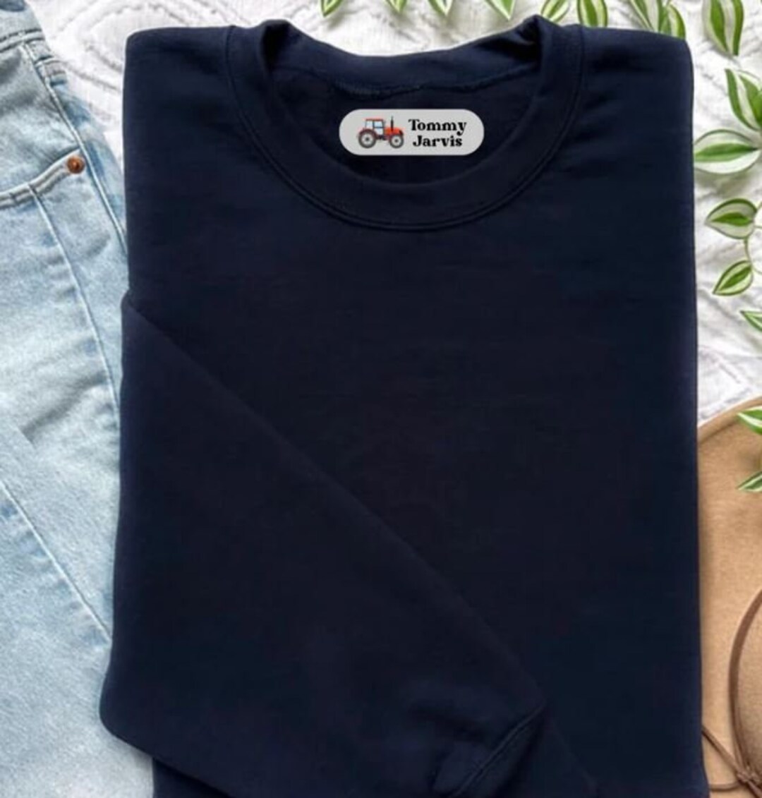 Name Tags, Customised Iron-on, Set of 33, Name Labels, Clothing Name ...