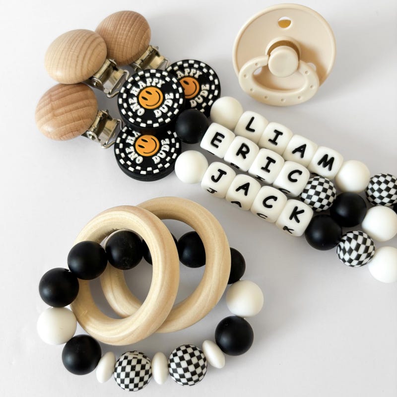 Custom Bear Pacifier Clip - Etsy