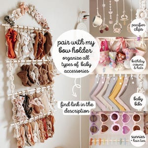 Hat Rack • Organize Baby Hats, Bibs + Bonnets • Toddler or Newborn Baby ...