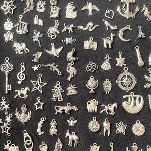 Silver Charms - Etsy