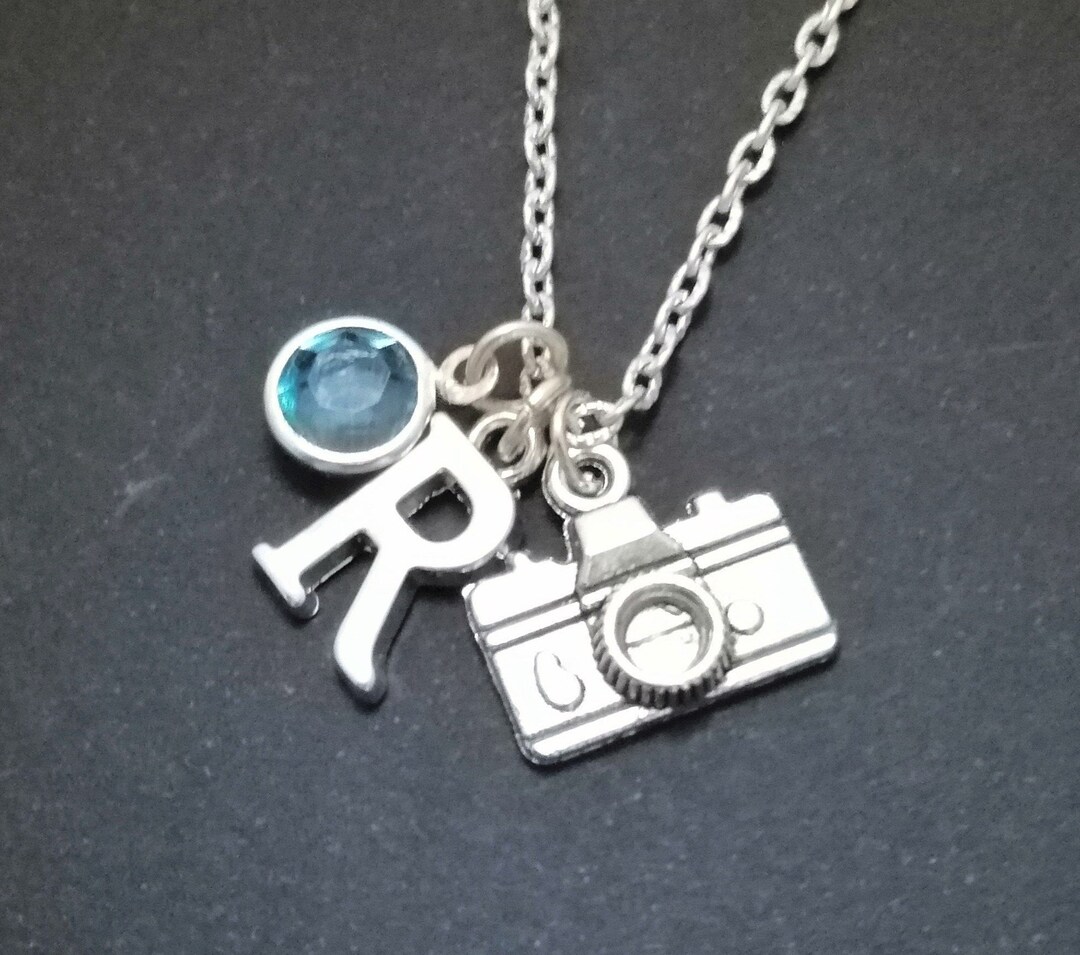 Camera Personalised Necklace Custom Necklace, Personalised Gift,camera ...