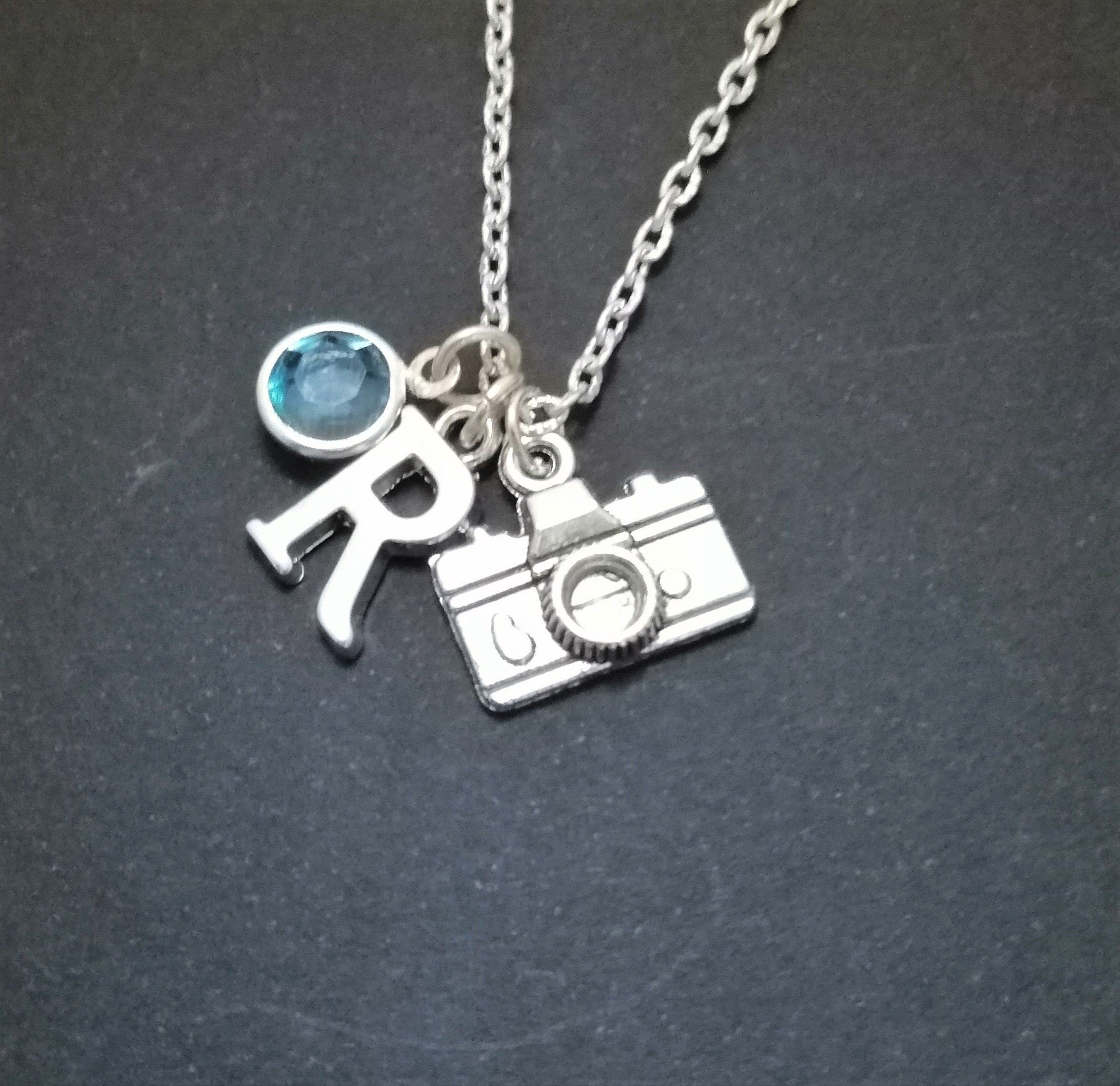 Camera personalised necklace custom necklace personalised | Etsy