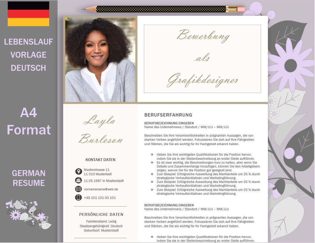 Resume Template Word, Modern Resume, Cover Letter, Attachments, Cover ...