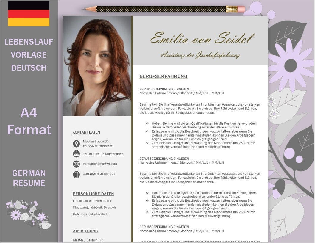 Resume Template Word, Modern Resume, Cover Sheet, Cover Letter ...