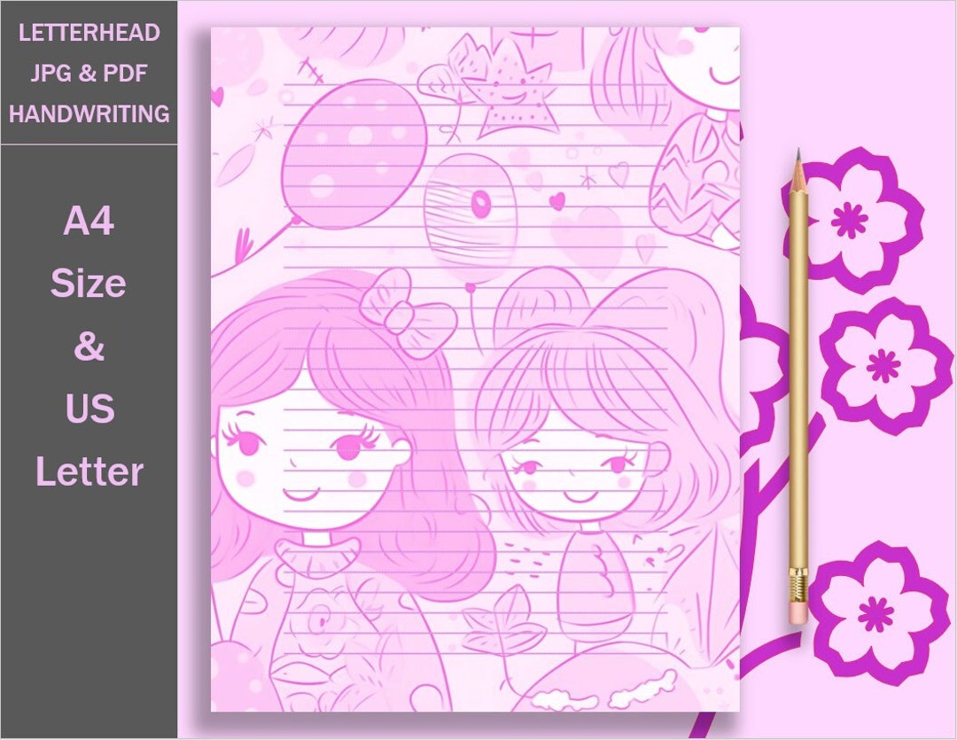 Birthday Letter Pink, Invitation Letter, Letter Handwriting, Hand ...