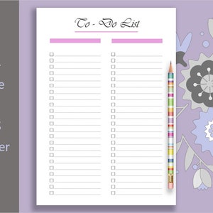 To Do List Planner Page, Printable Stationery, Printable to Do List, to ...