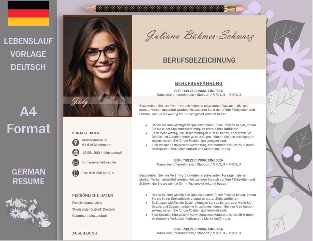 Resume Template Word, Tabular Resume, Modern and Professional Templates ...