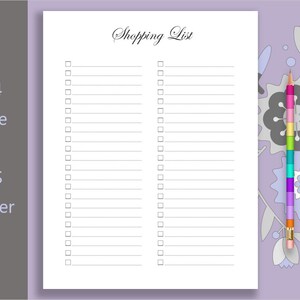 Shopping Planner, Printable Shopping List, Shopping Plan, Shopping ...