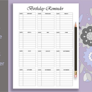 Birthday List, Remember Birthday, Birthday Keeper, Yearly Birthday ...