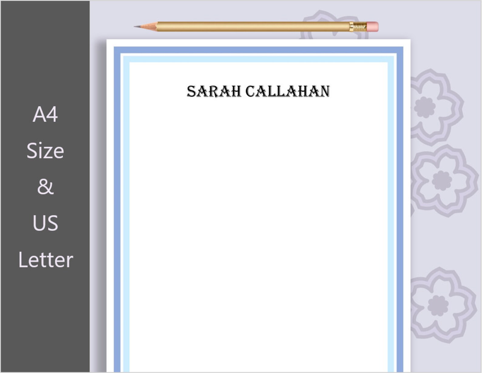 Letterhead Template MS Word | Personalized Letterhead | Custom ...