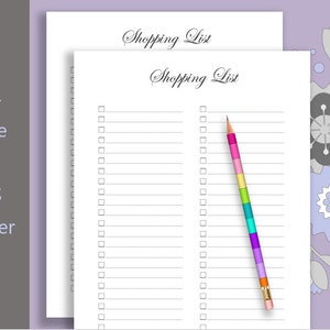 Shopping Planner Printable Shopping List Shopping Plan - Etsy