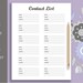 Contact Names, Contact Inserts, Business Contacts, Printable JPG ...