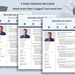 Professional Resume Template for Word, 1, 2 and 3 Page Resume Template ...