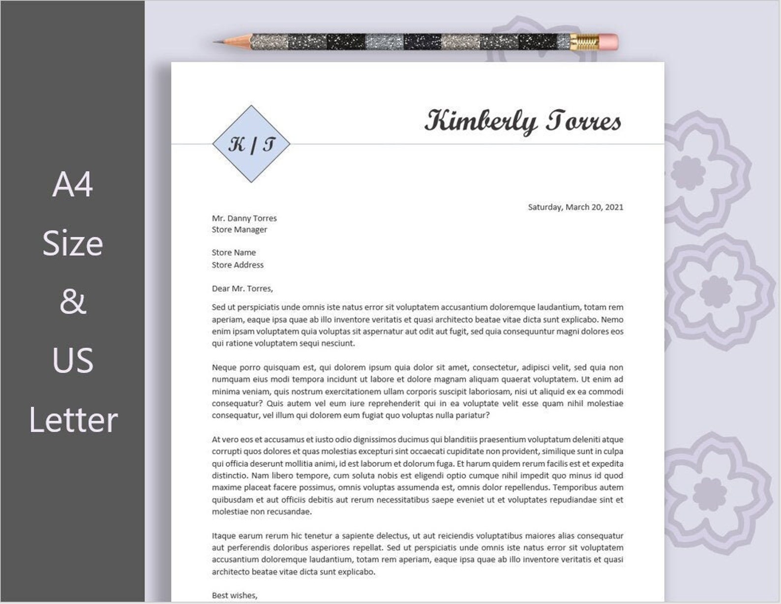 Personalized Letterhead, Custom Letterhead, Diy Custom Stationery ...