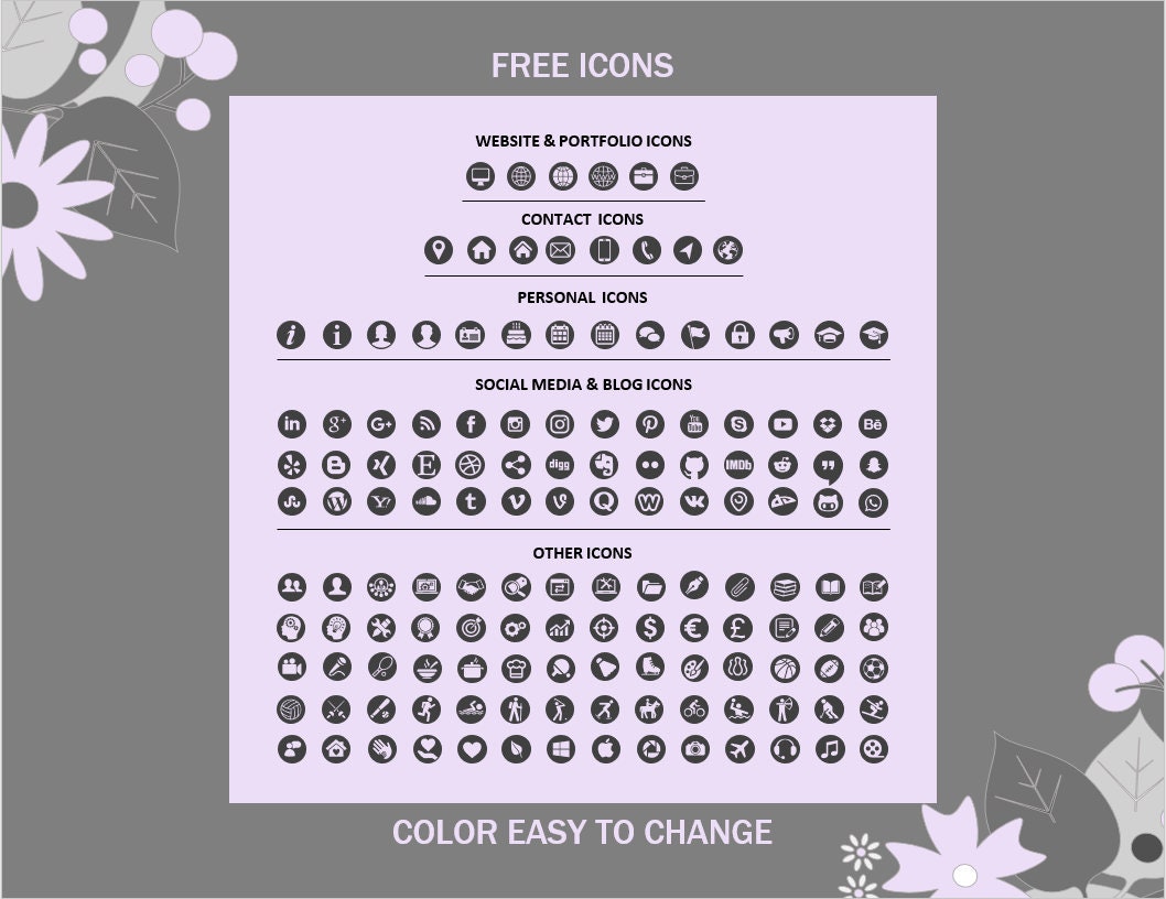 Resume Template Word, Modern Resume, Cover Sheet, Cover Letter ...