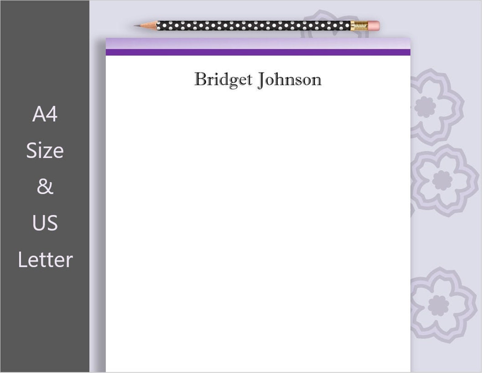 Letterhead Template Business Custom Letterhead Custom | Etsy