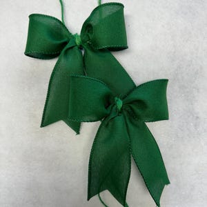 Green Christmas Bow Set, Green Christmas Tree Bows, Christmas Tree Bows ...
