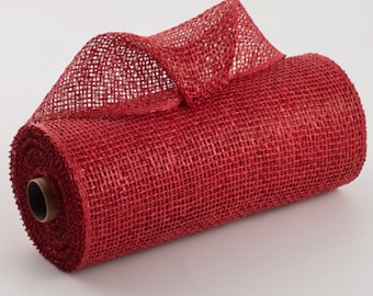 Red Poly Burlap Mesh 10 X 10 Yards RP810324 - Etsy