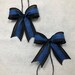 Thin Blue Line Bows, Police Christmas Tree Bow, Christmas Tree Bow Sets ...