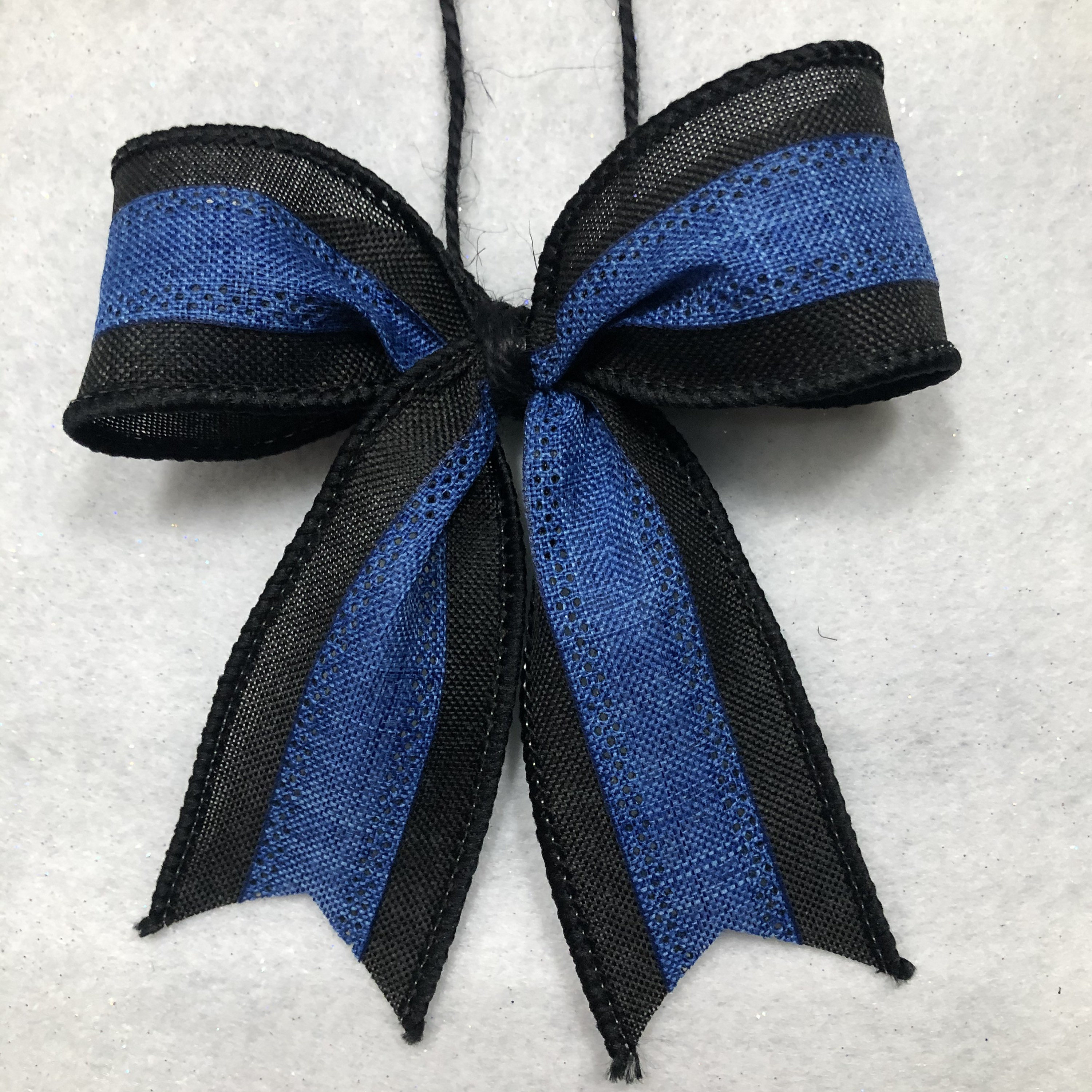 Thin Blue Line Bows, Police Christmas Tree Bow, Christmas Tree Bow Sets ...
